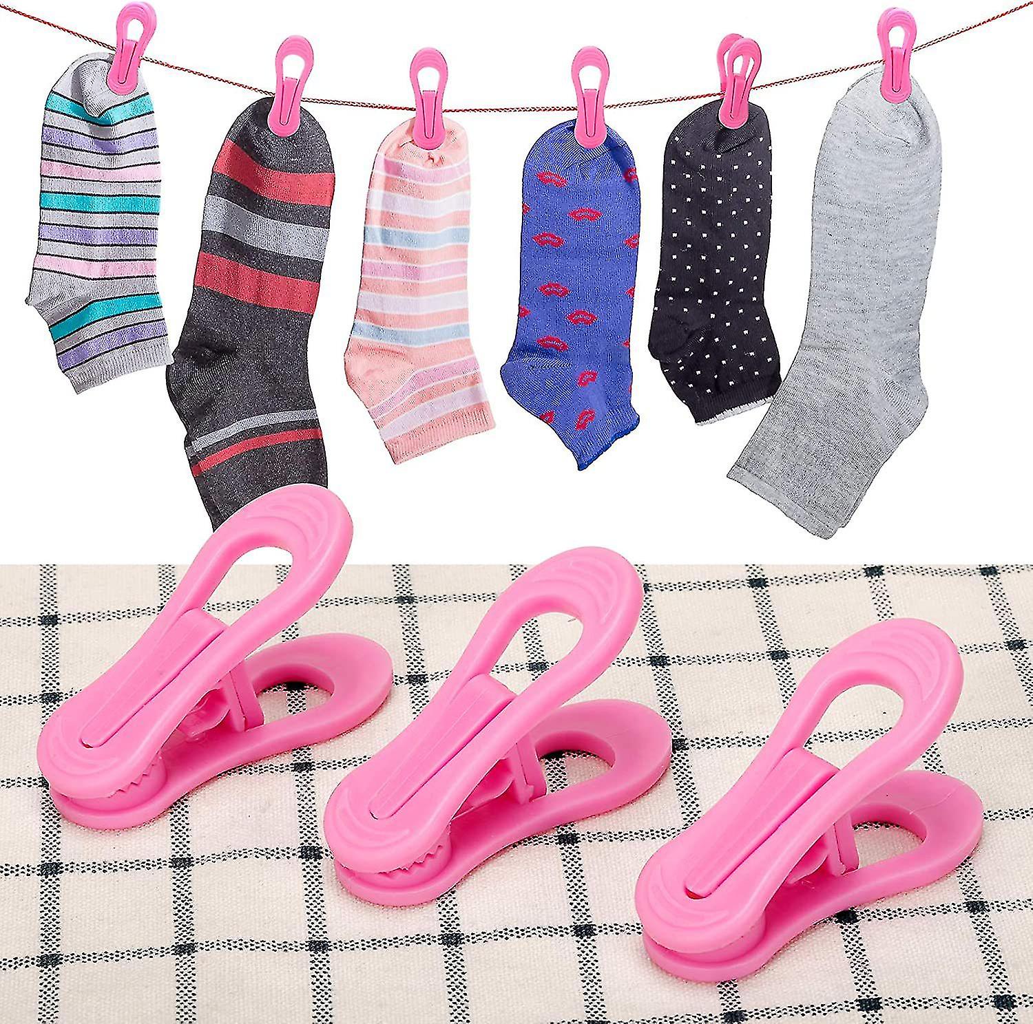 30 Pack Multipurpose Hanger Clips For Hangers White | Fruugo UK