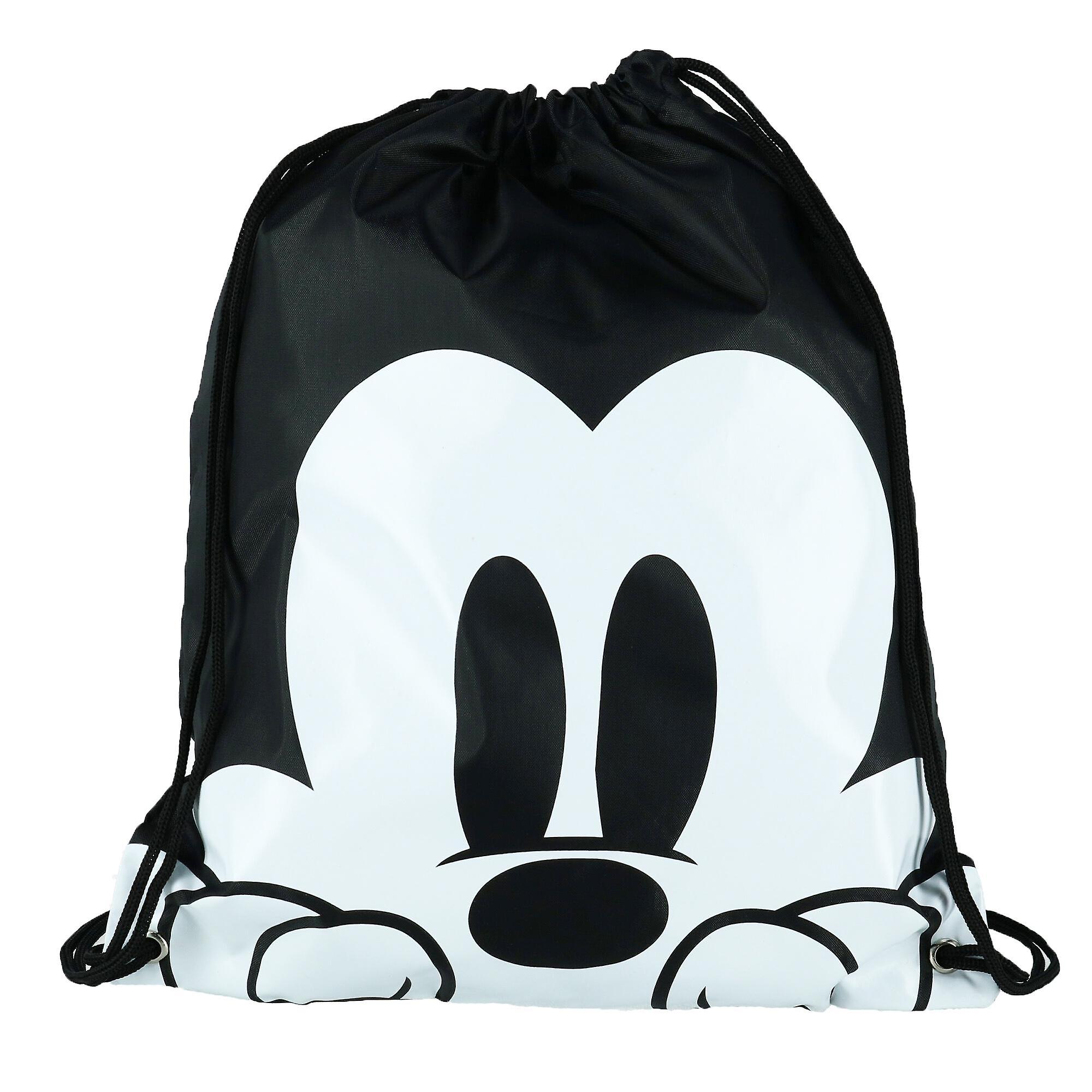 Disney Mickey Mouse Face Drawstring Backpack Bag | Fruugo UK