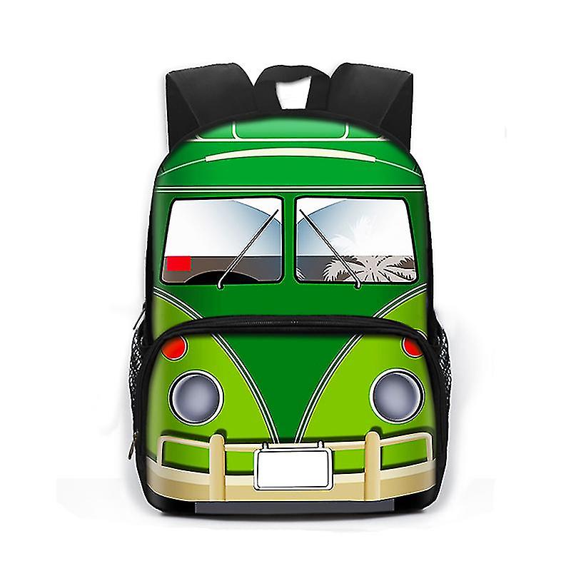 Cartoon School Bus Excavator Truck Backpack For Boy Girl Car Rucksack ...