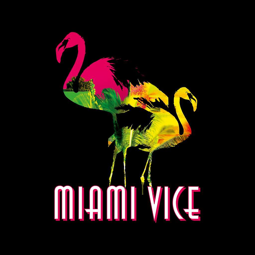 Miami Vice Flamingo Silhouette Men's Varsity Jacket | Fruugo UK