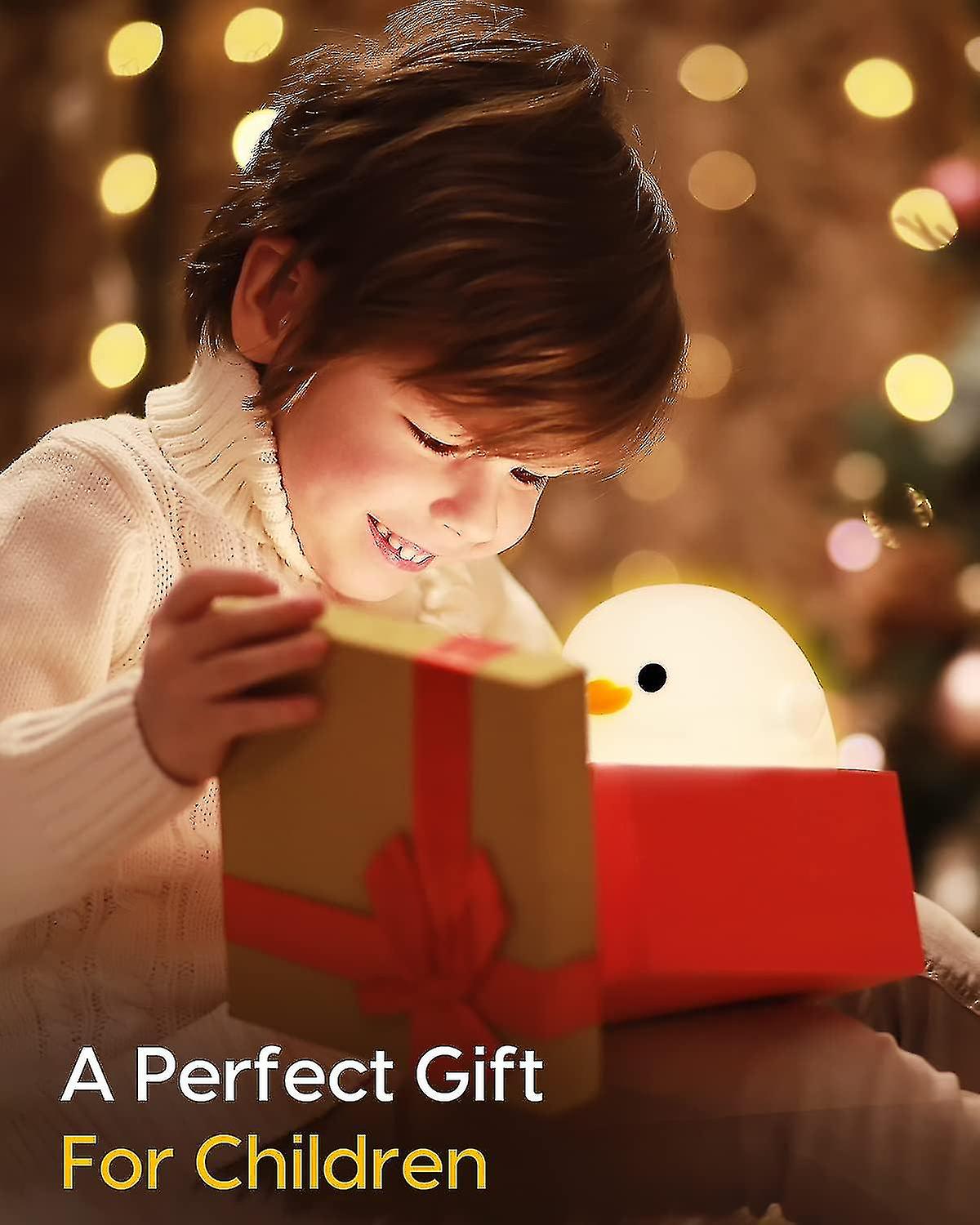 Dodo Duck Night Light, Cute Duck Lamp, Silicone Dimmable Nursery ...