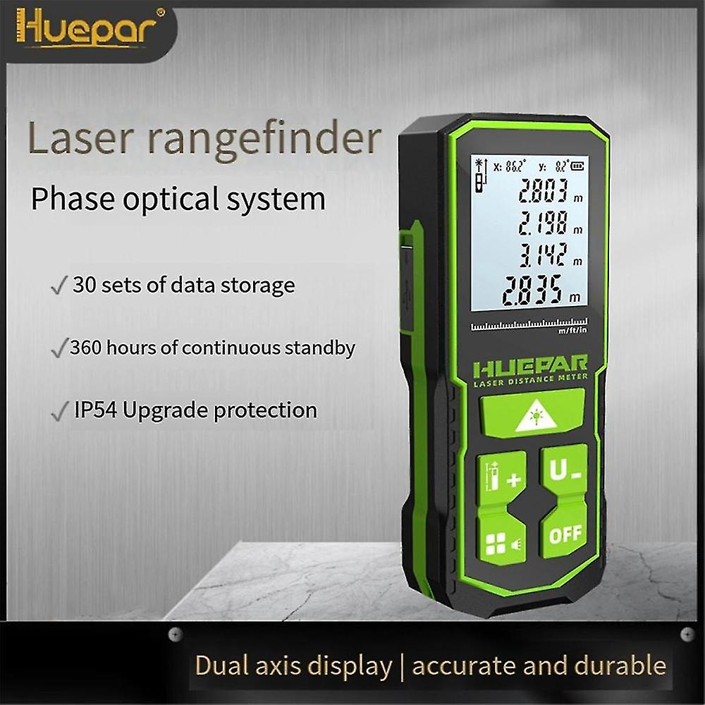 Digital Green Laser Distance Meter 60m Laser Tape Measure Rangefinder ...