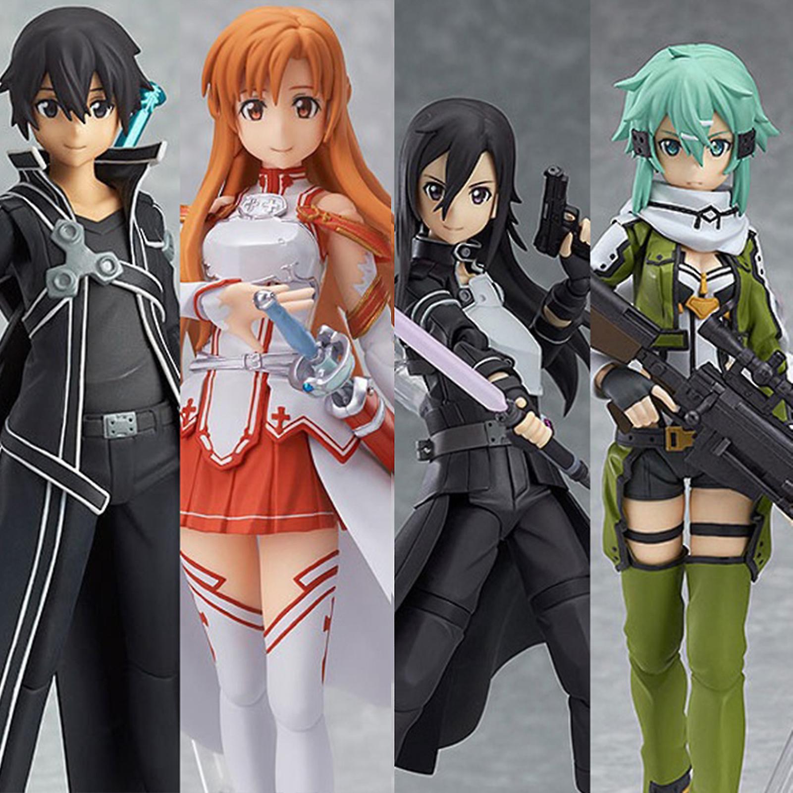 Figure Model Anime Sword Art Online Action Asuna Kirito Kiriko Asada ...