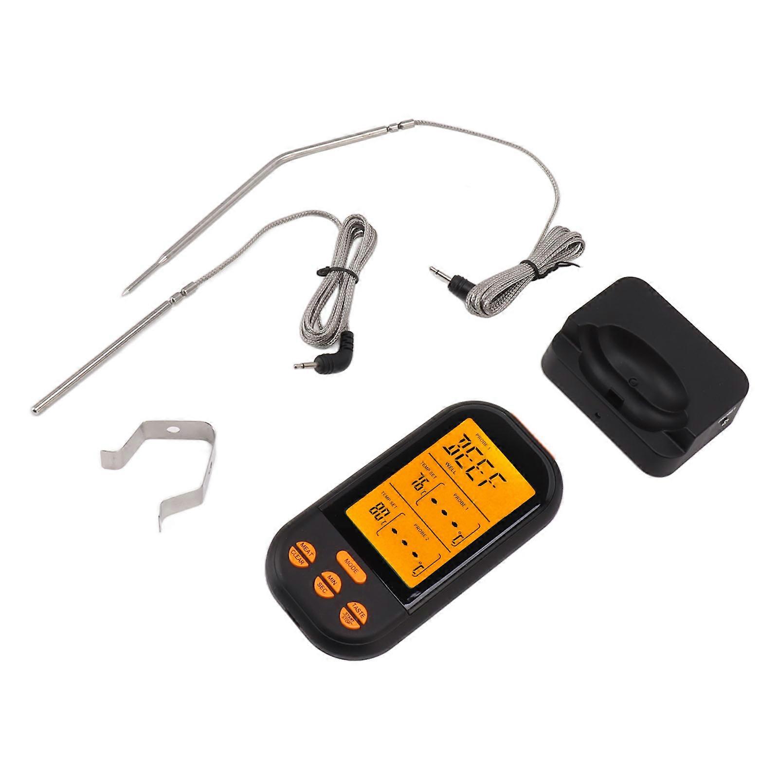 Wireless Dual Probe Meat Thermometer for Kitchen and Grill with Digital ...