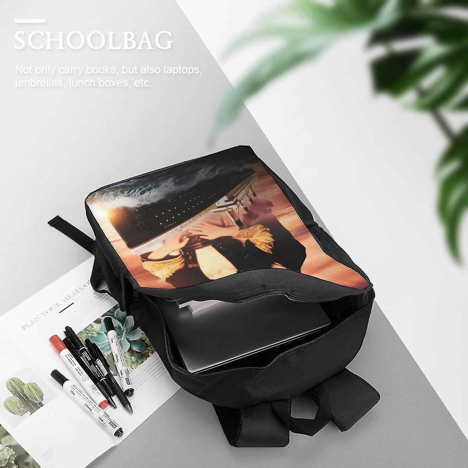 GENBAK Titanic Bookbags 3D Printed Movie Poster School Backpacks Boys ...