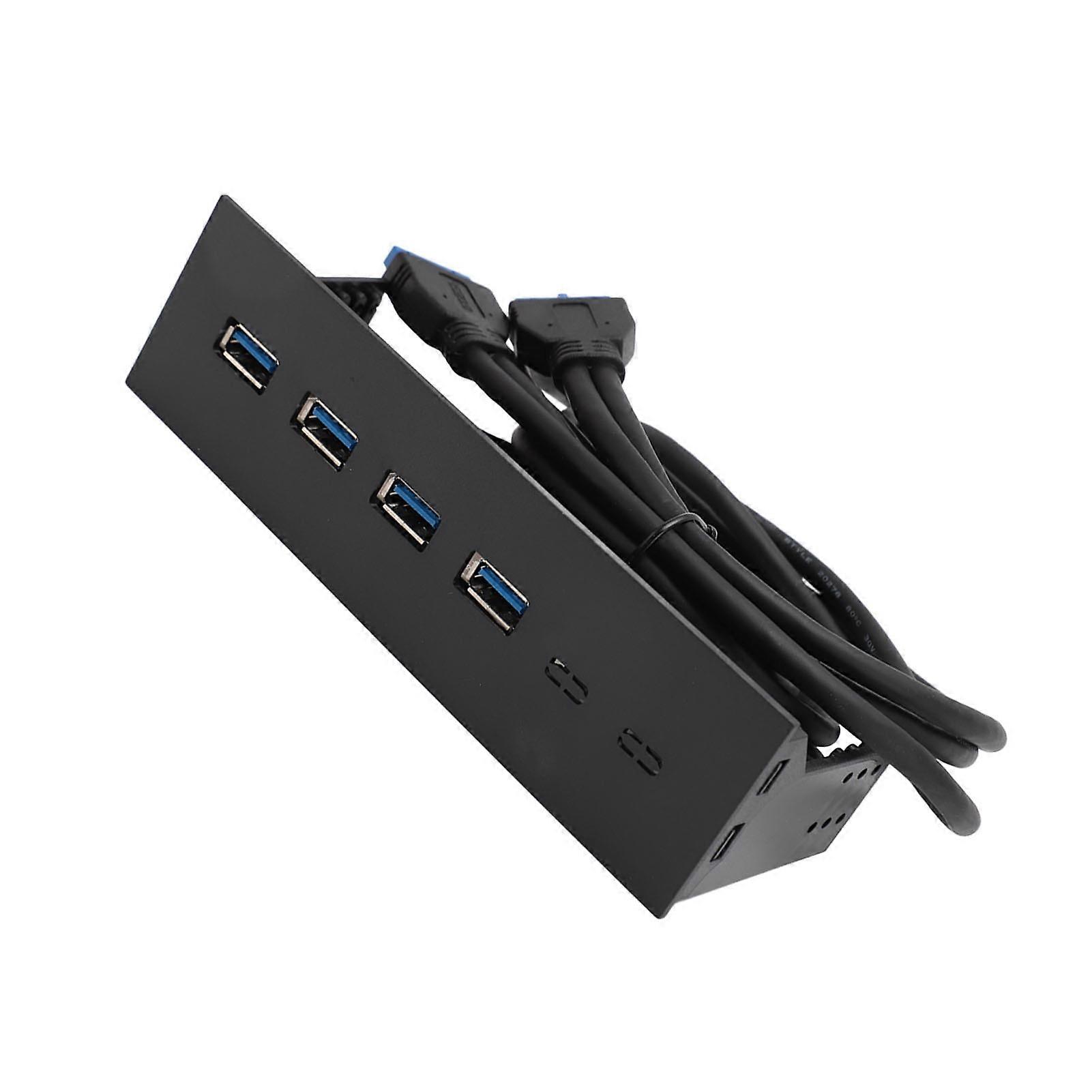 USB 3.0 Front Panel Hub 5.25in 4 Ports 5Gbps Stable Plug and Play ...
