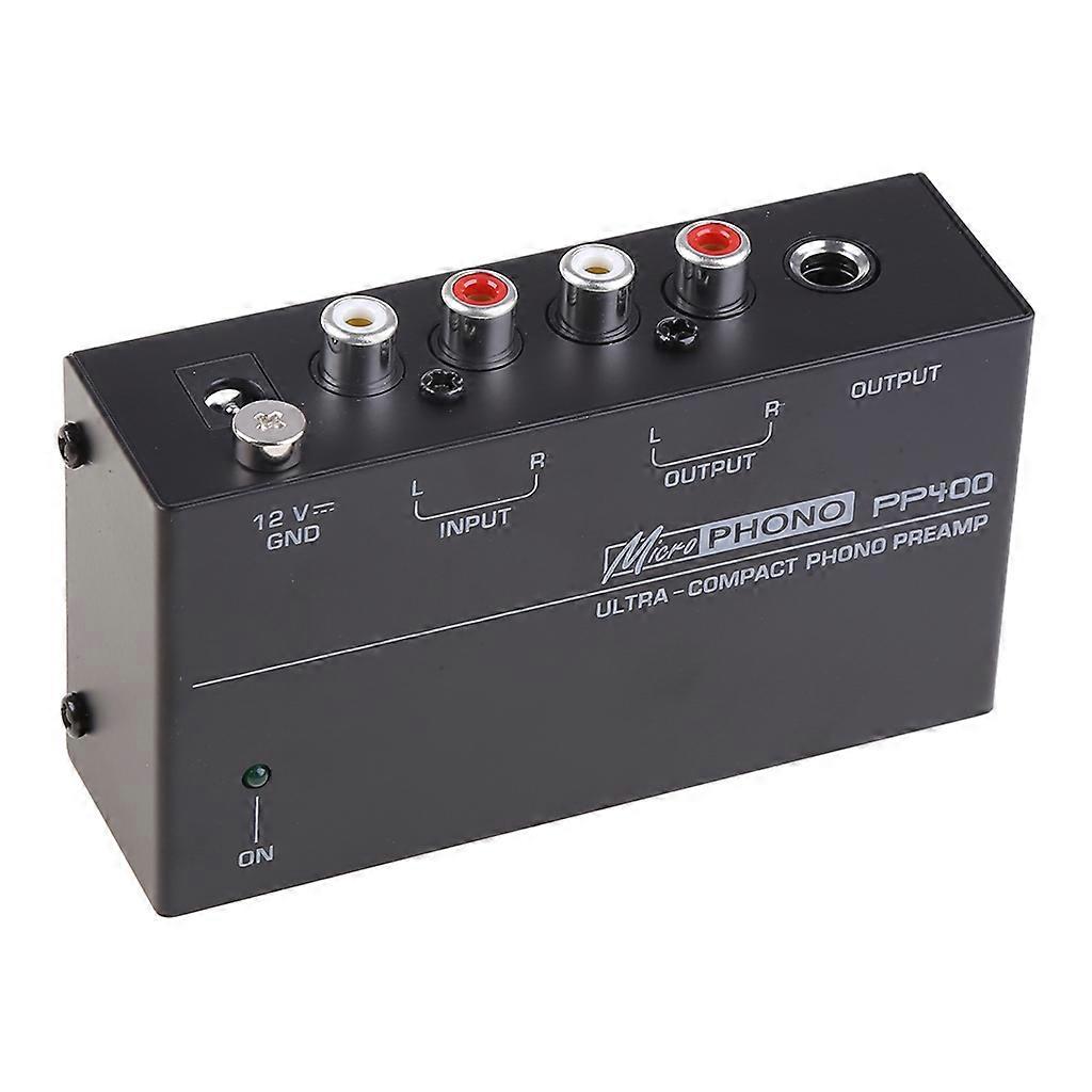 EU/UK/US Plug Ultra-Compact Phono Preamp Preamplifier with RCA 1/4 ...