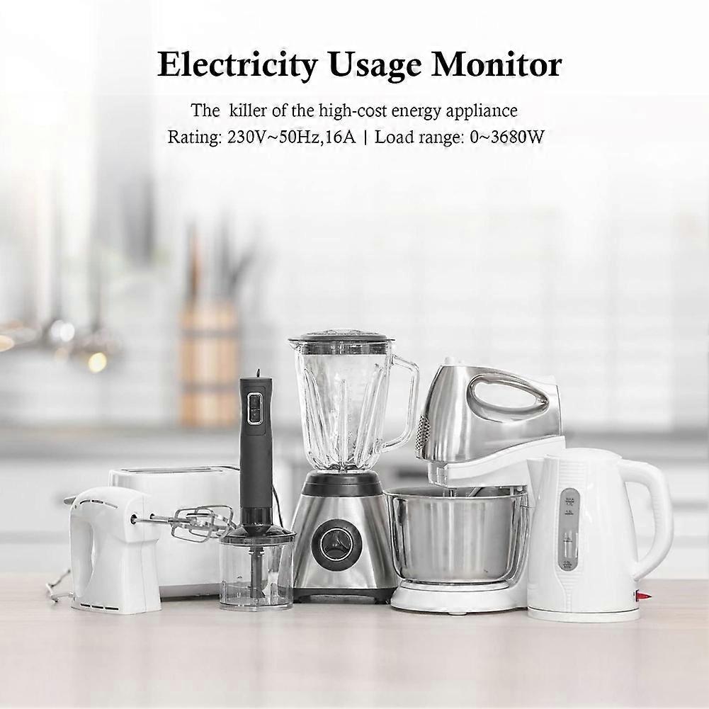 Digital Energy Meter Wattmeter LCD Power Monitor Electricity Test ...