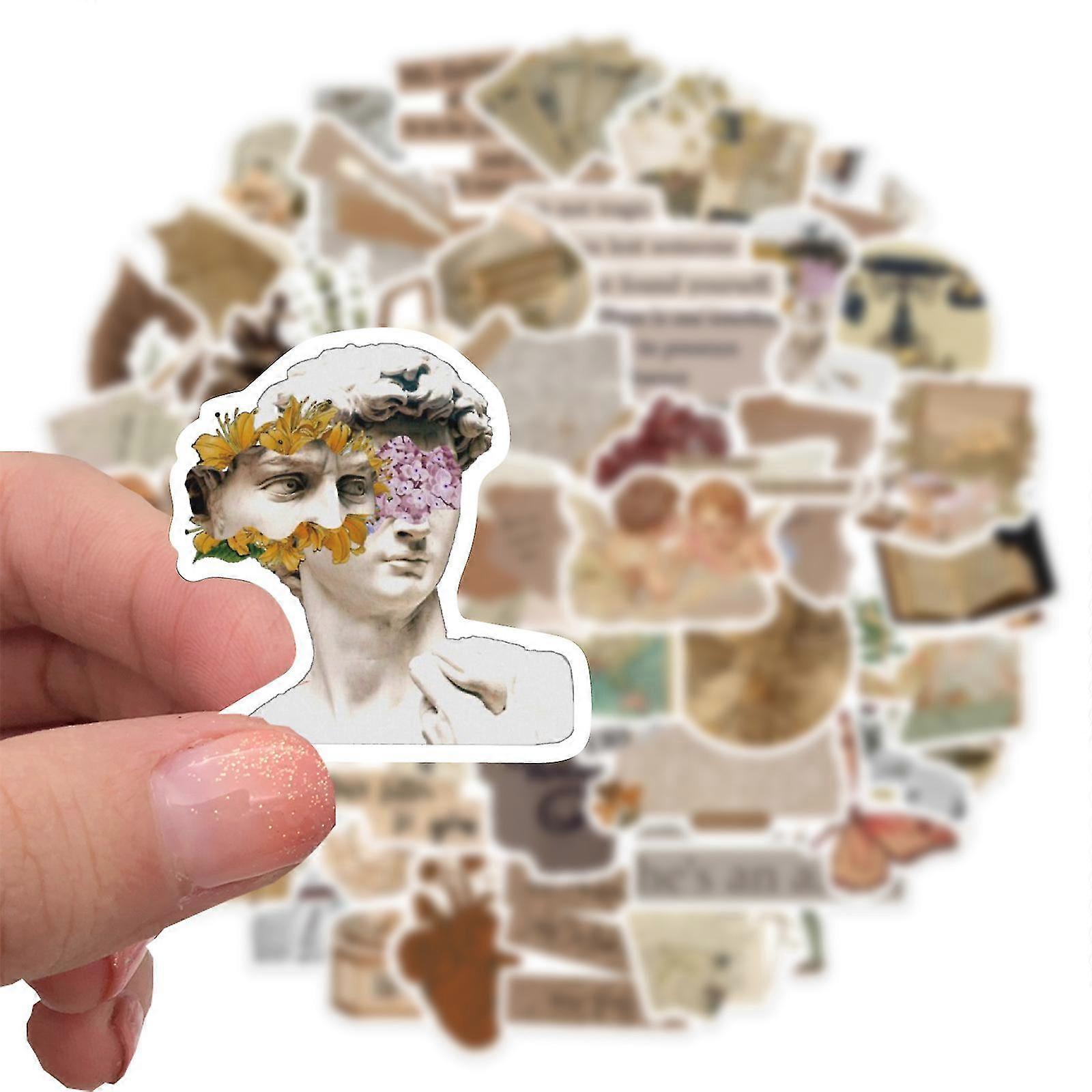 112pcs Retro Travel Journal Stickers, Aesthetic Stickers Set ...