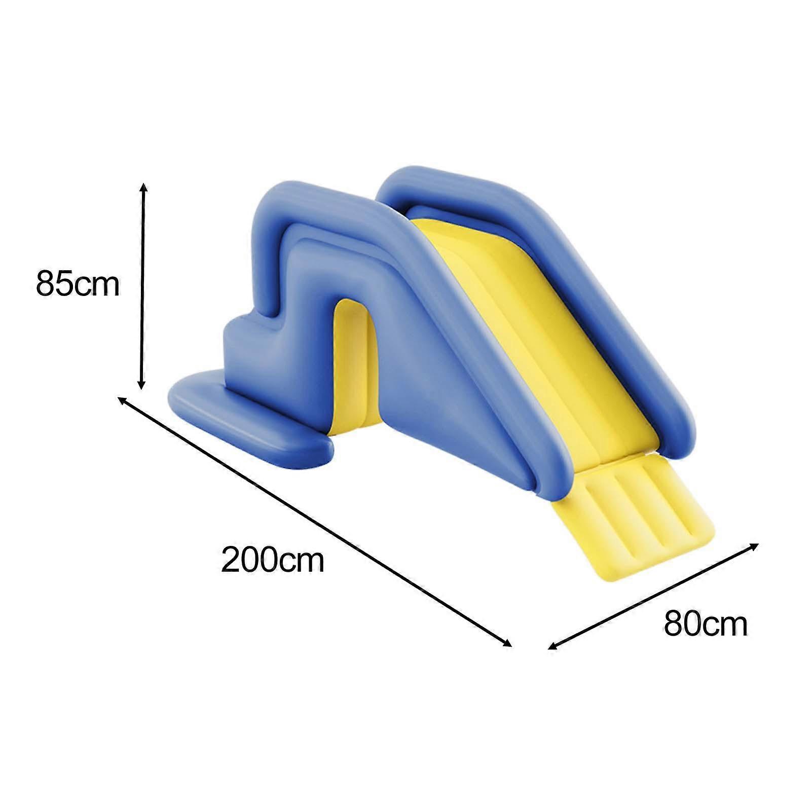 Oppustelig rutsjebane med fodpumpe legeplads rutsjebane til baghave ...