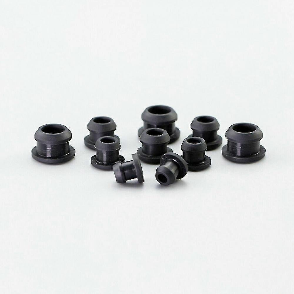 Silicone Rubber Snap-on Hole Plug 2.5mm~30mm Black Blanking End Caps ...