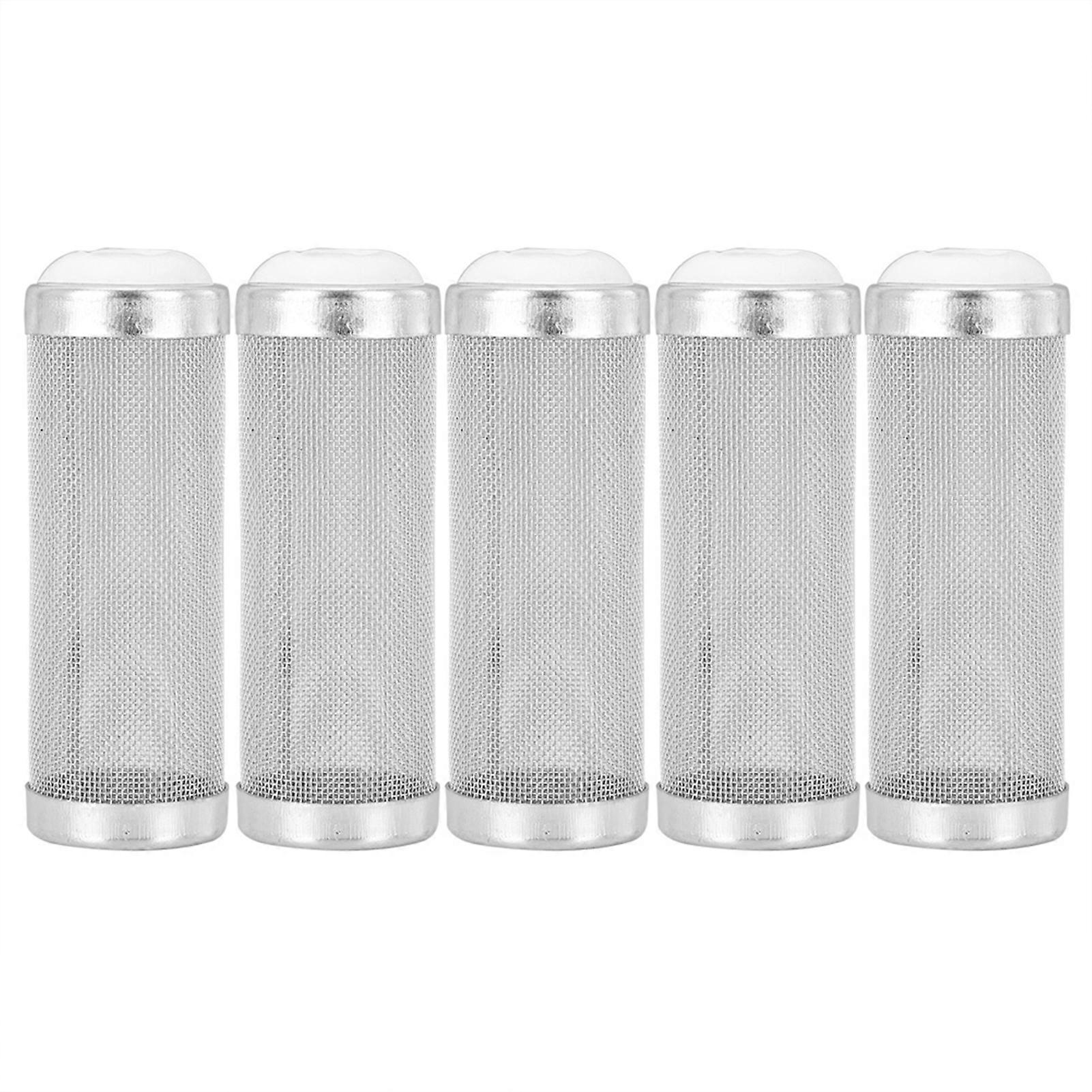 5 pcs Stainless Steel Aquarium Filter Inflow Inlet Mesh Basket Shrimp ...