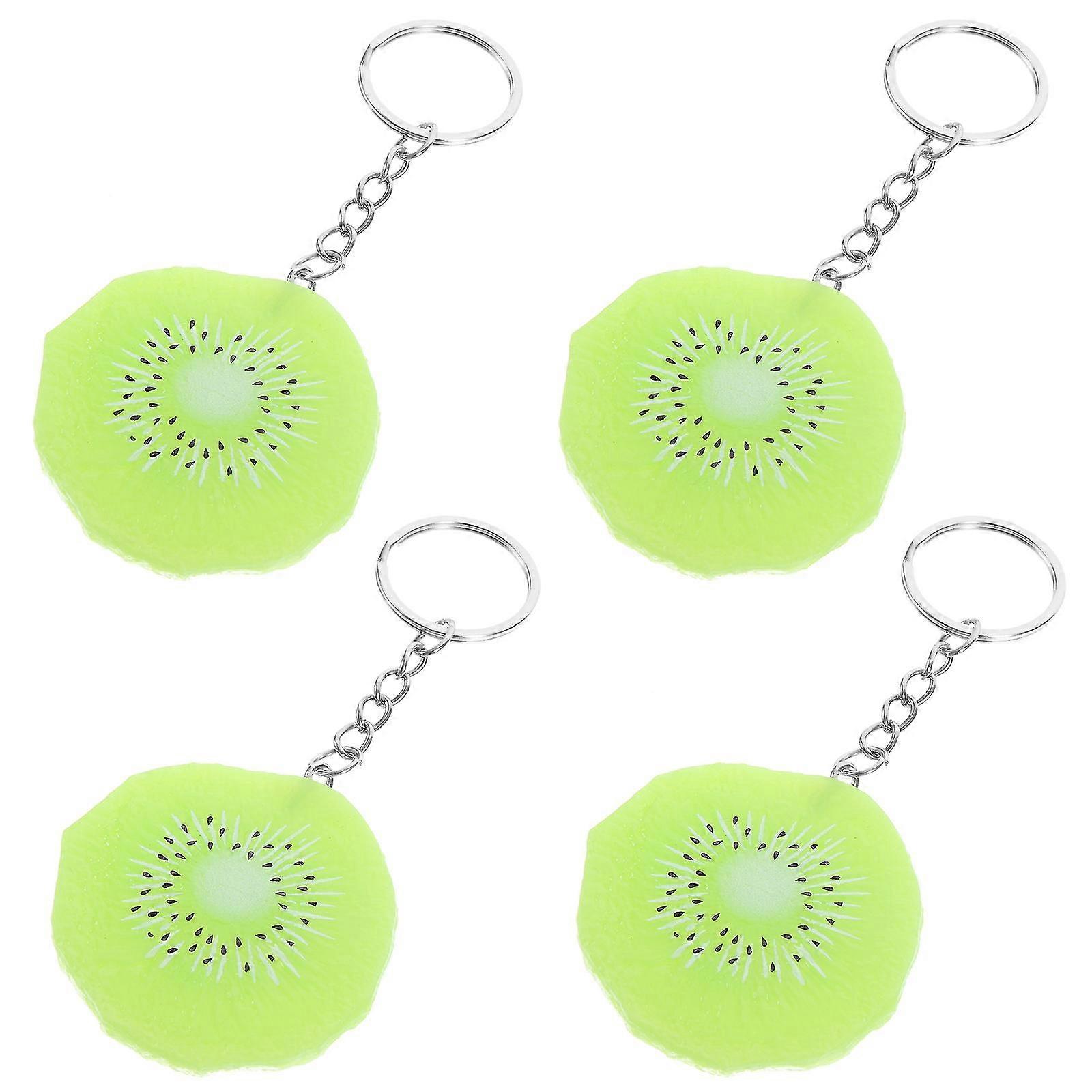 4pcs Creative Fruit Themed Key Chain Pendant Bag Hanging Charm Unique ...