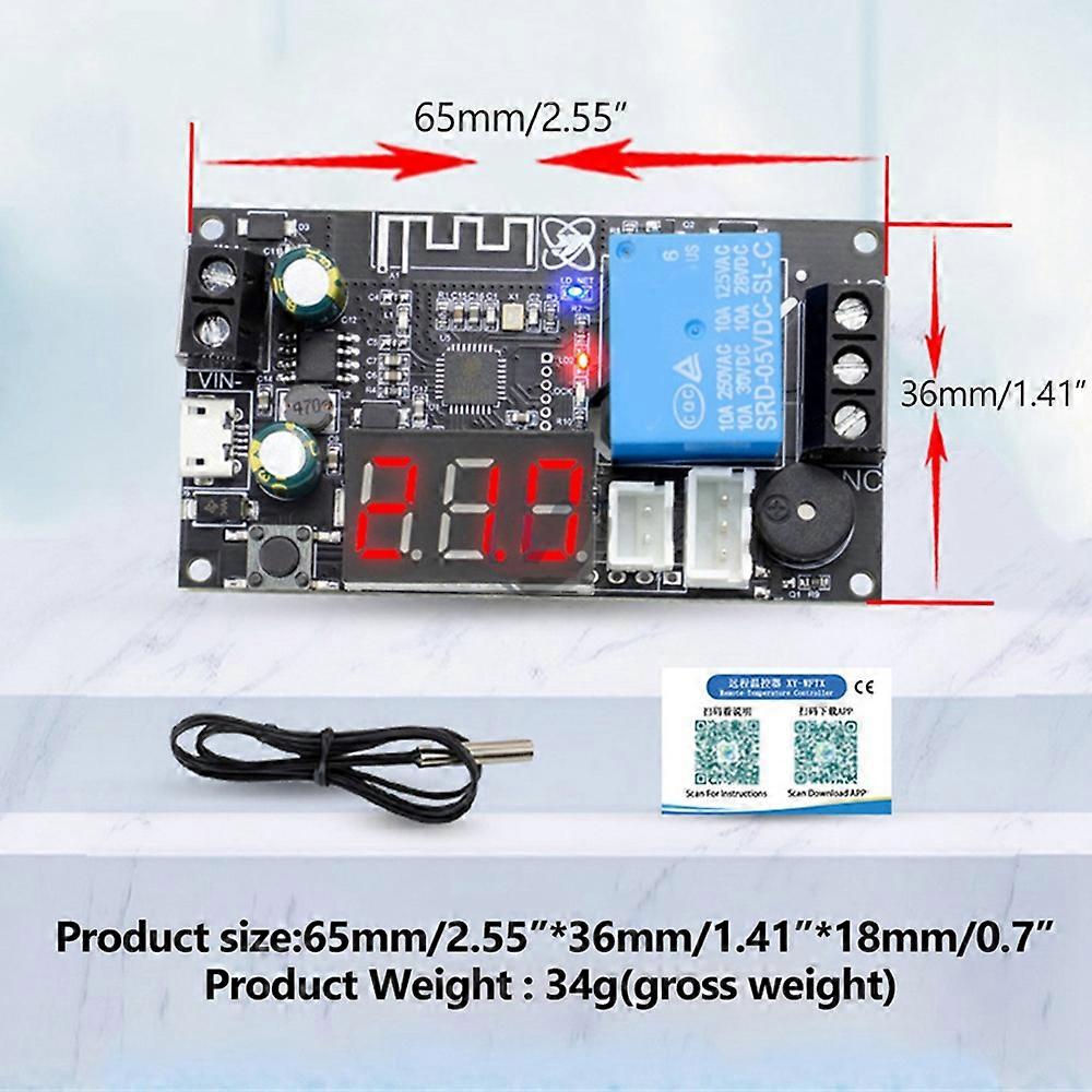 XY-WFTX Remote WIFI Thermostat Temperature Control Module NTC 10K 0.5M ...