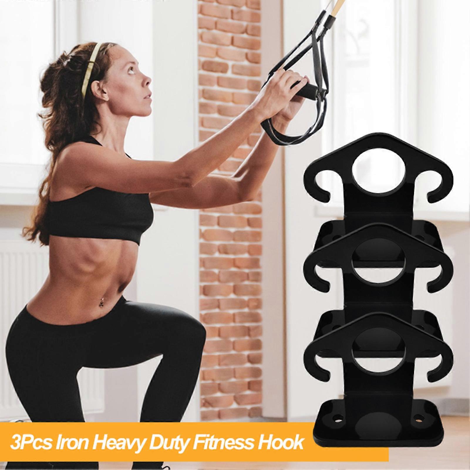 Resistance Band Wall Anchors with Screws Strong Load-bearing Rustproof ...