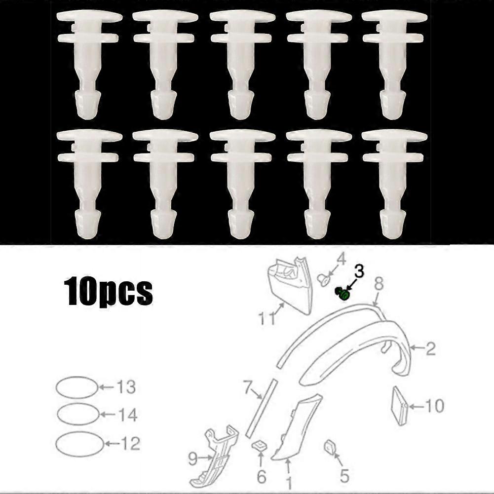 10pc Wheel Arch Fender Flare Clips Fastener For Nissan Navara D22 ...