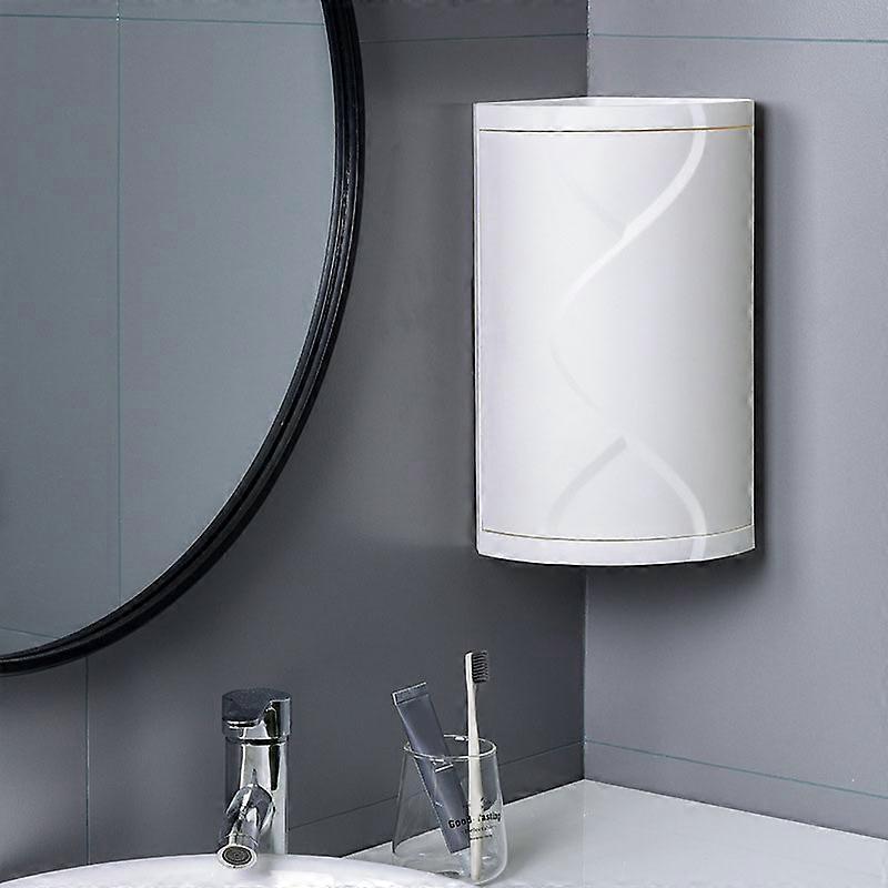 Bathroom Rotating Triangle Storage Rack Rotating Multi-Function ...