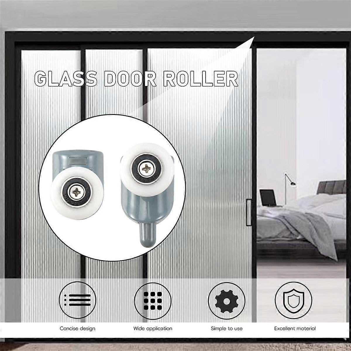 8Pc Shower Door Castors Rolls Shower Door Rollers Sliding Door Roller ...