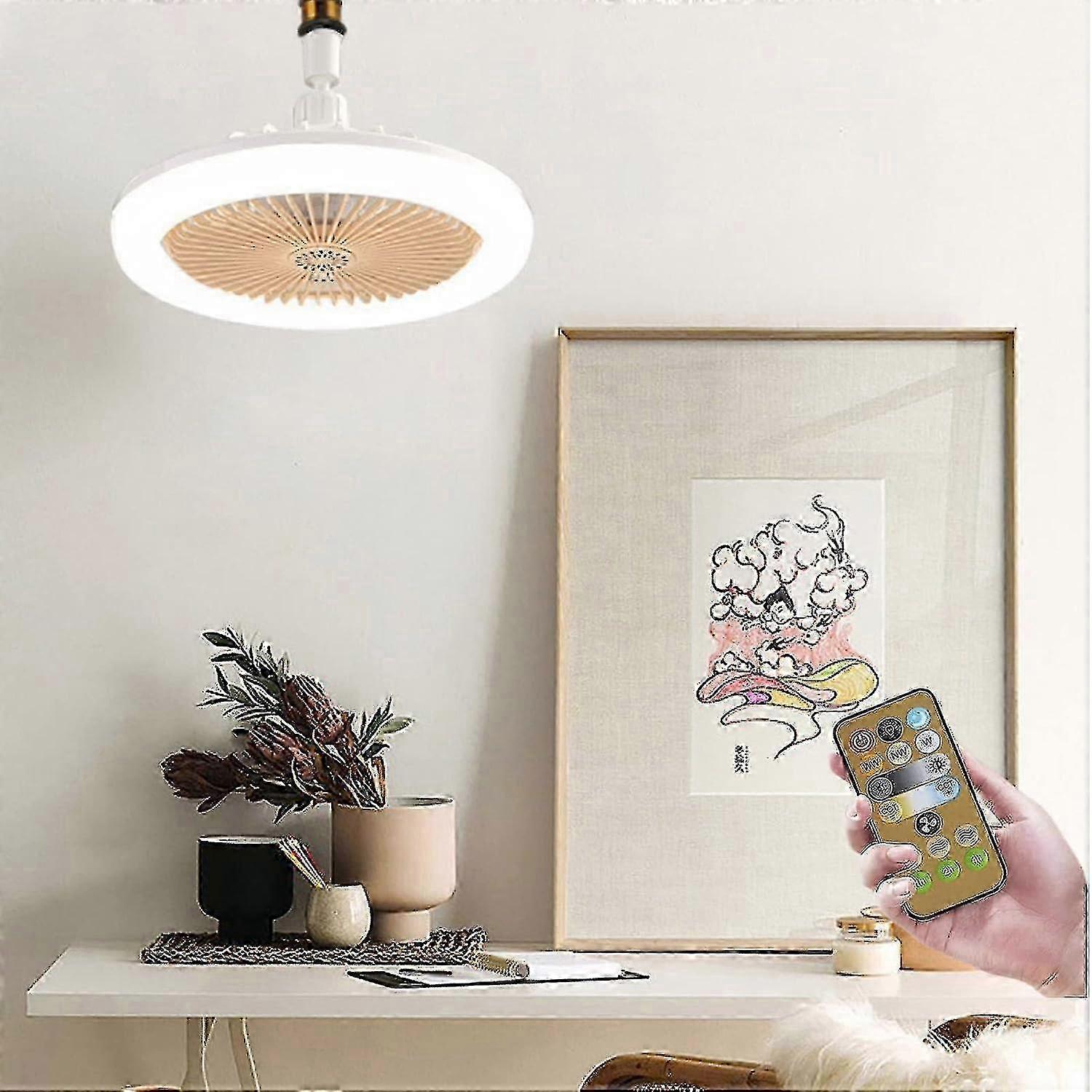 Led Ceiling Fan With Lights,smart Fan Light,30w Dimmable Noiseless ...