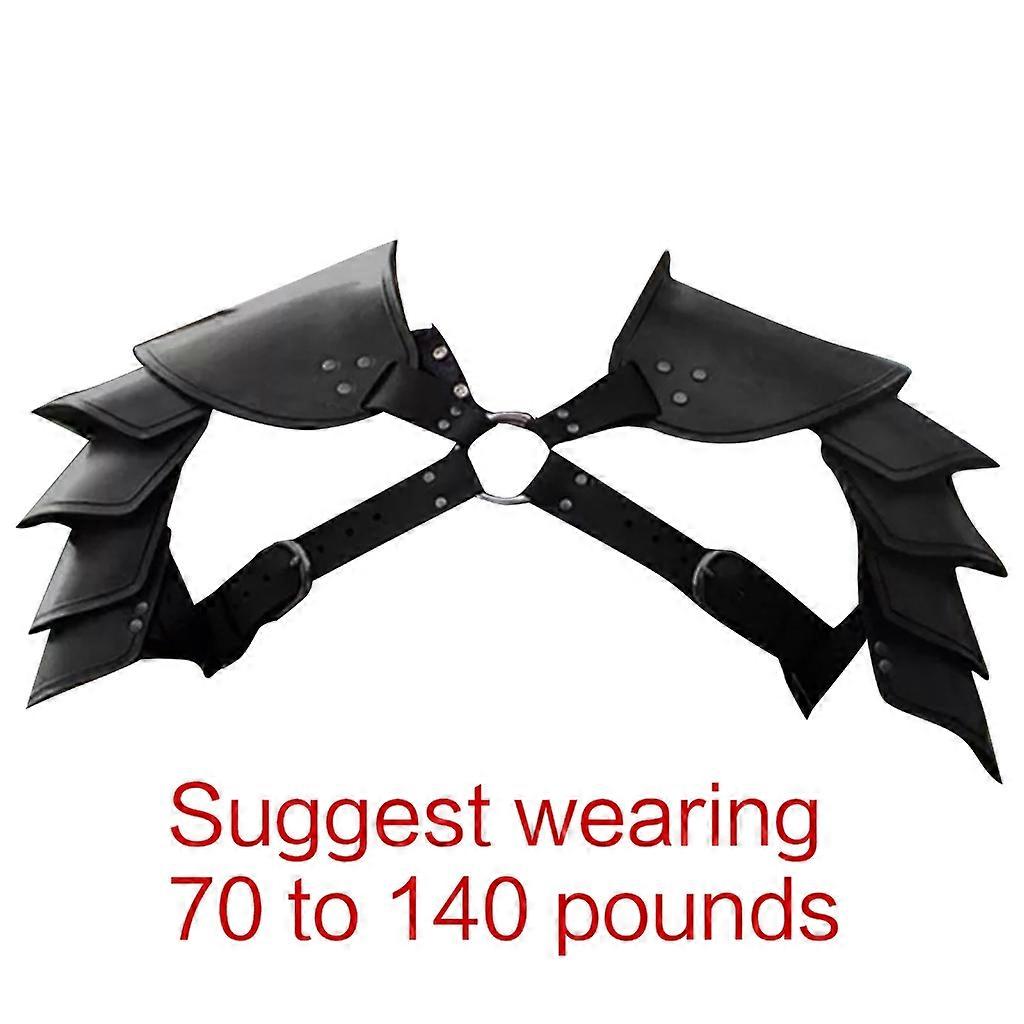 Men Medieval Shoulder Guard Dragonscale Armor Leather Body Chest ...