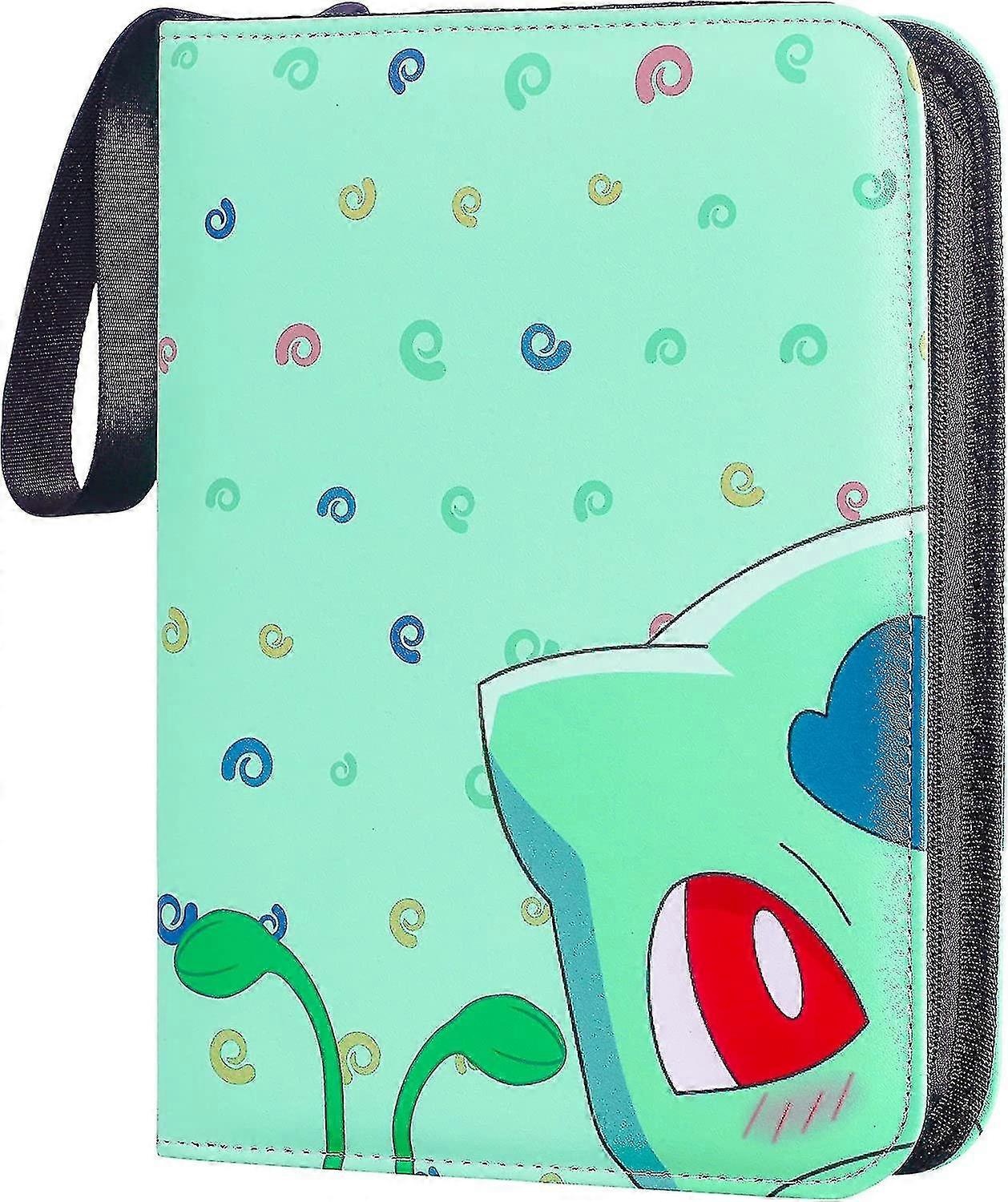 Card Binder Bulbasaur, Pu Cards Pack Folder 400 Pockets With Zip ...