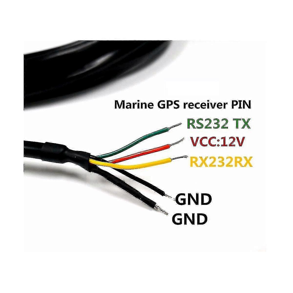 Rs232 Gps Marine Gps Receiver Antenna Module Nmea 0183 Rate 4800 12v ...