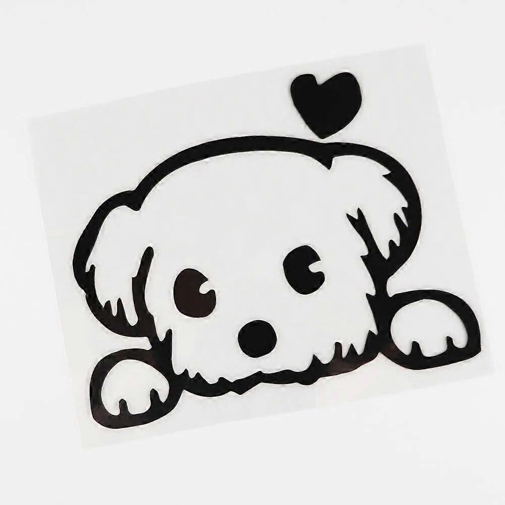 YJZT Baby Pet Cute Dog Cartoon Window Decals Funny Animal Car Sticker ...