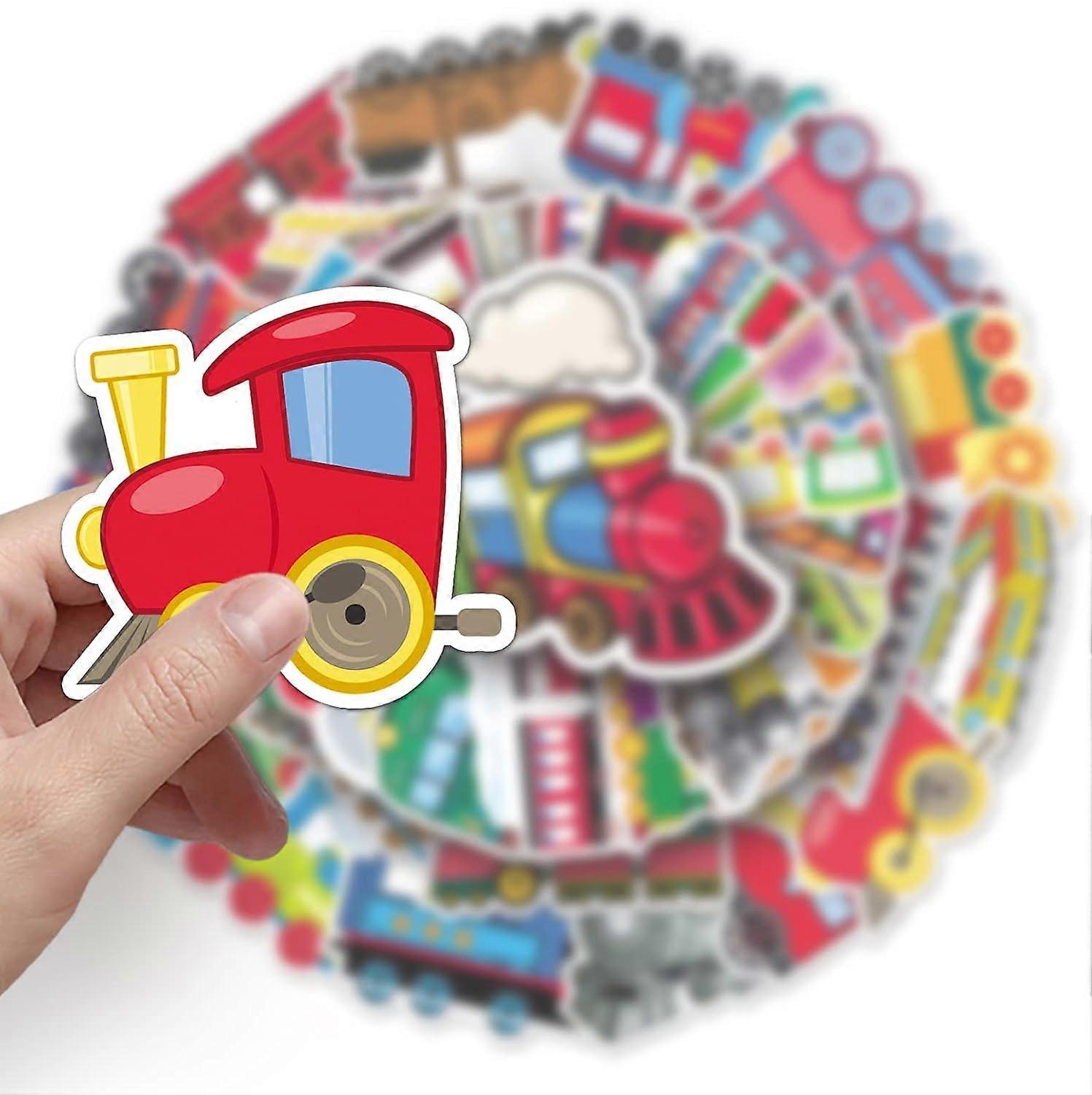 Train Stickers | 50pcs Cartoon Train Stickers for Teens, Kids, Adults ...