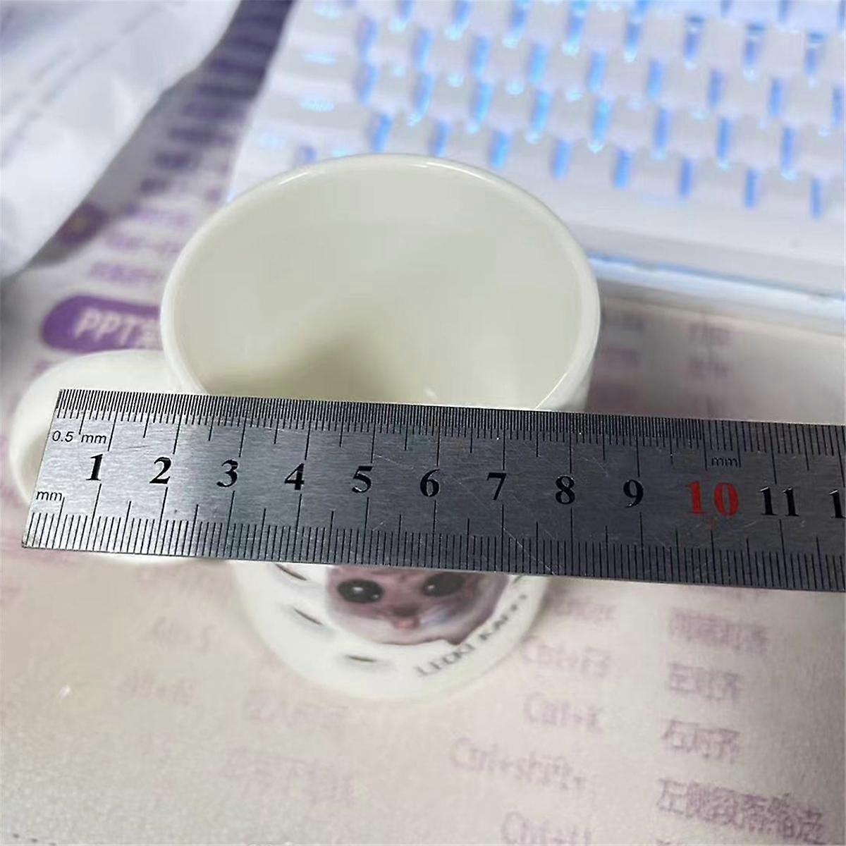 Hamster Mug Sad Hamster Meme Hamster Mug Printed Mugs with Sad Hamster ...