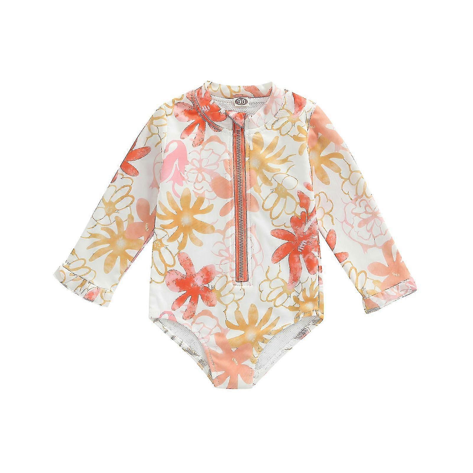 Children's Rainbow Swimsuit Zipper Bikini Harness Type Triangle ...