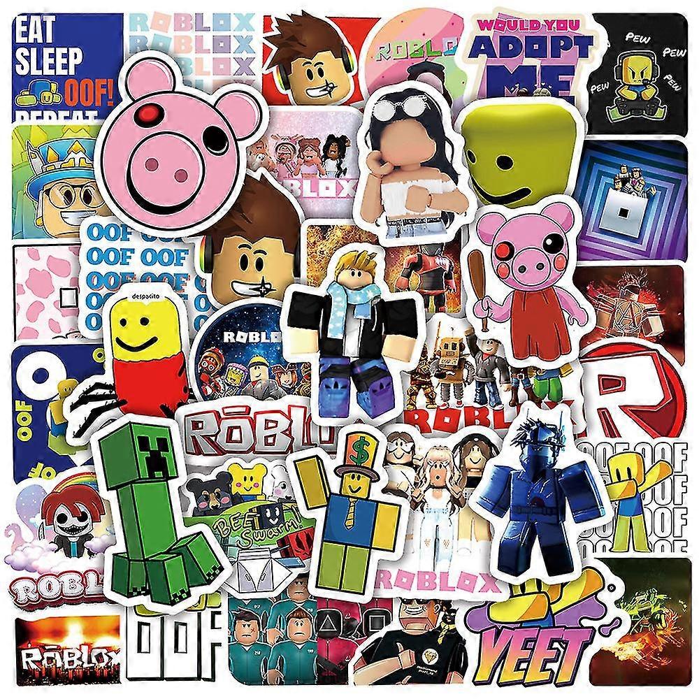 50stk Roblox klistermærker Cool Gaming Vinyl Vandtæt graffiti Decals ...
