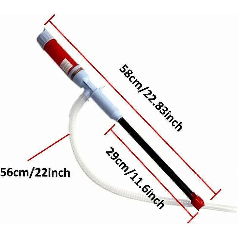 Rouge Electrique Pompe Siphon de Transfert Batterie Liquide l'eau Pompe Piles Tuyau de Siphon ...