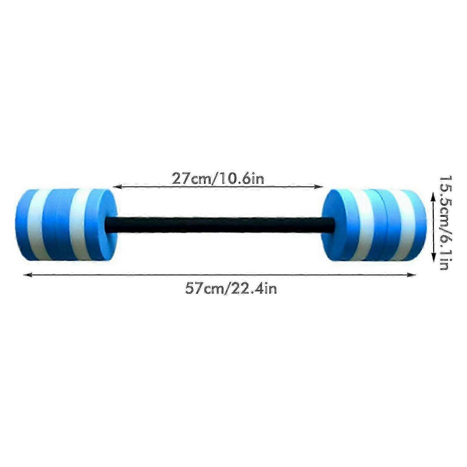 Aquatic Swim Barbells Foam Dumbbells Aquatic Bar Float Training Water ...