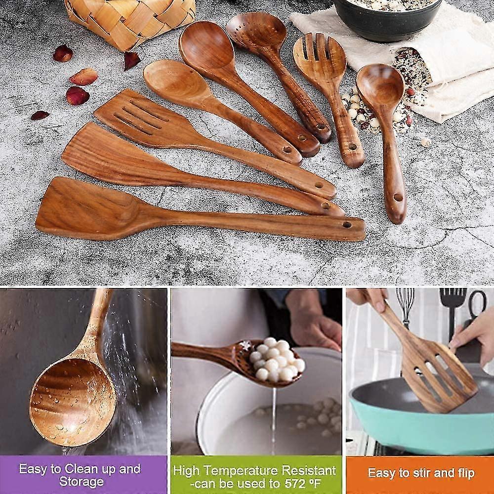 Wooden Spoons For Cooking,nonsti Kitchen Utensil Set,wooden Spoons ...