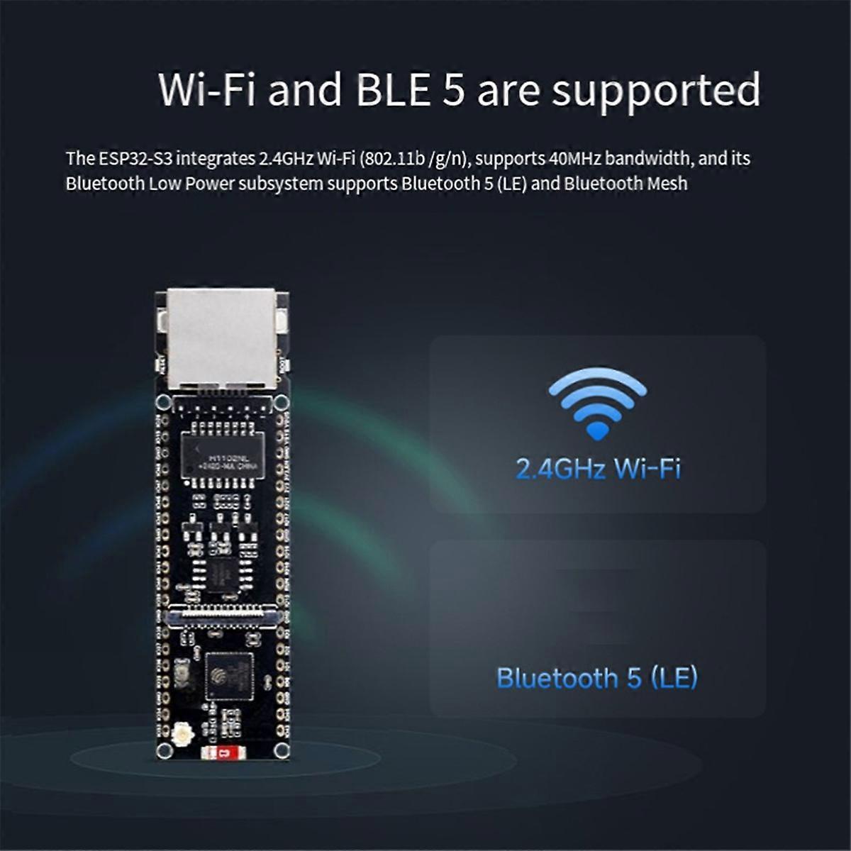 ESP32-S3 ETH Camera Development Board PoE RJ45 / OV2640 OV5640 Port / W5500 / Micro-SD for Size ...
