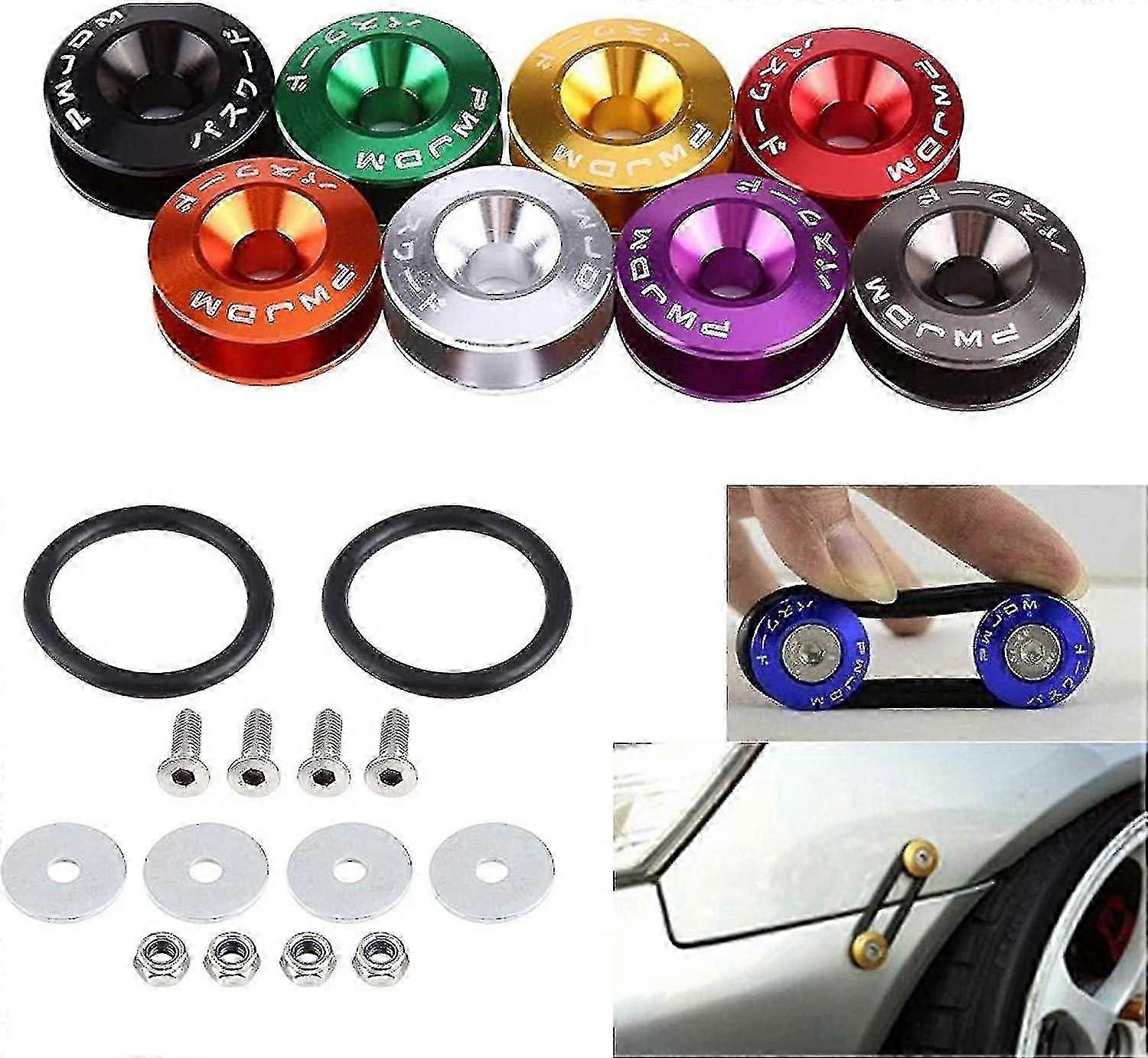 Universal Jdm Quick Release Fastener Kit For Front/rear Bumper | Fruugo UK