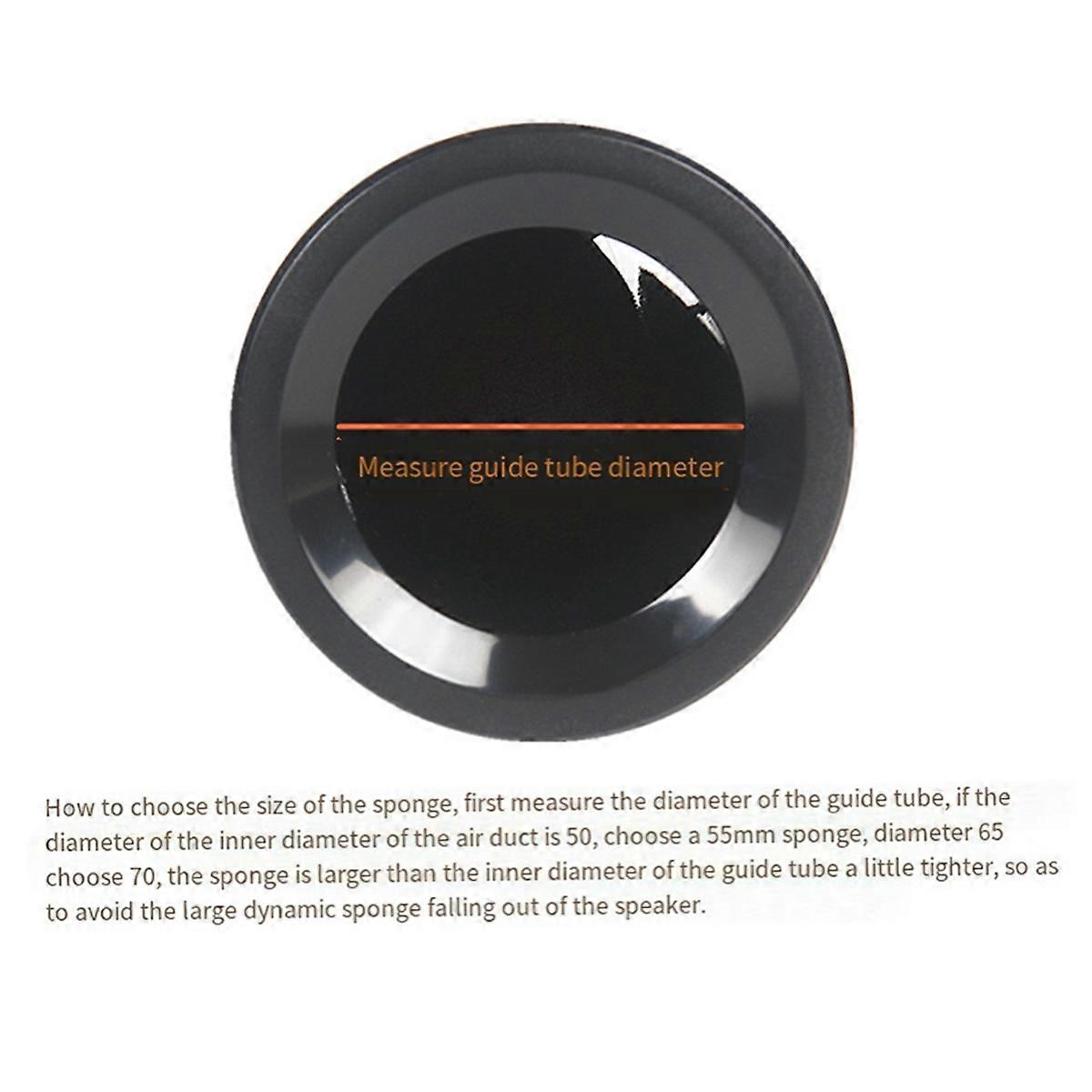 2pcs Sponge Plug for Speaker Port Tube Bass Reflex Tube 48x65mm | Fruugo AU