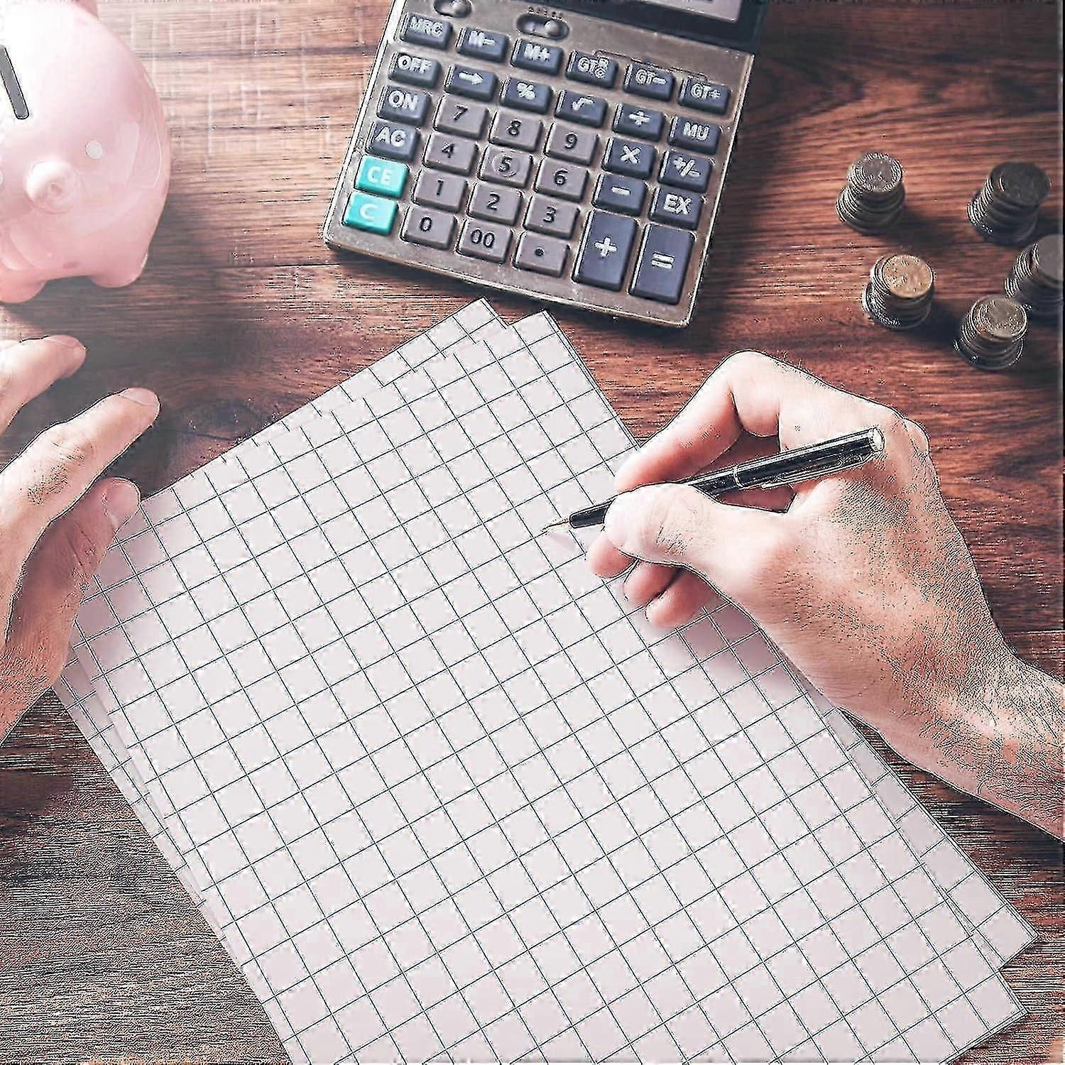 300 Sheets 8.5 X 11 Inches Double Sided Graph Paper Pad 1/2 Inches Blue ...