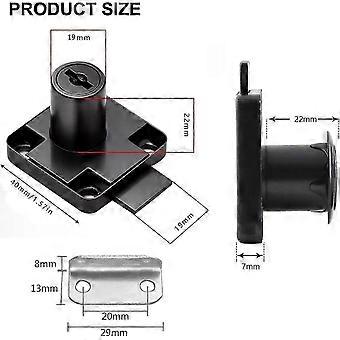 Furniture Lock,4PCS 22mm Cam Locks with Different Key,Cupboard Latch ...