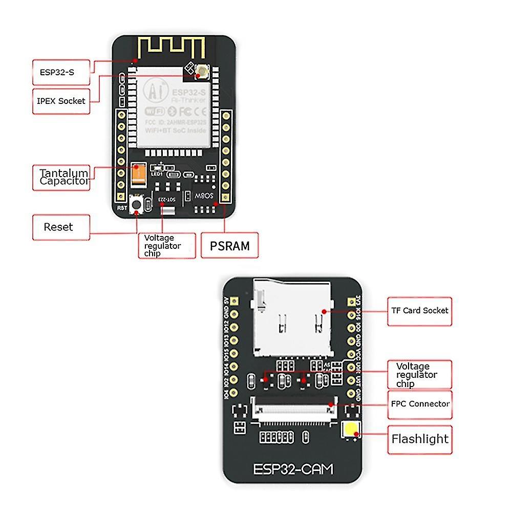 Esp32-cam Wifi+bt Camera Module Development Board Esp32 With Camera ...