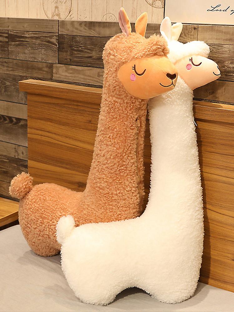 Llama Body Pillow Giant Alpaca Plush Long Body Pillow Fluffy Alpaca Stuffed Animal,100% New ...