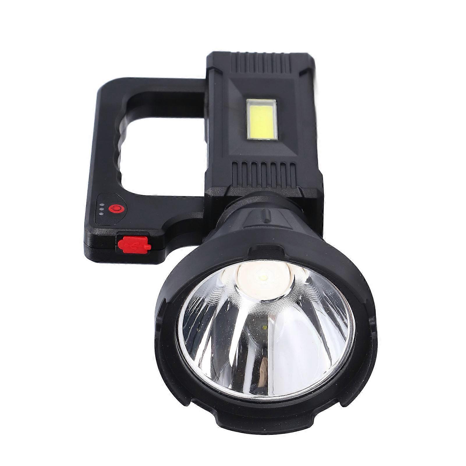 Spotlight Flashlight USB Charging Dual Light Source Smart Battery ...