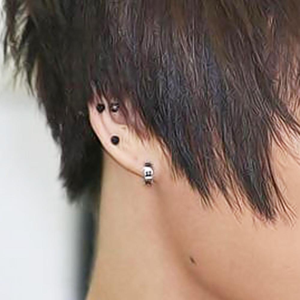 2PCs men women ear bone piercings lip piercings labret 4/6/8/10mm ...