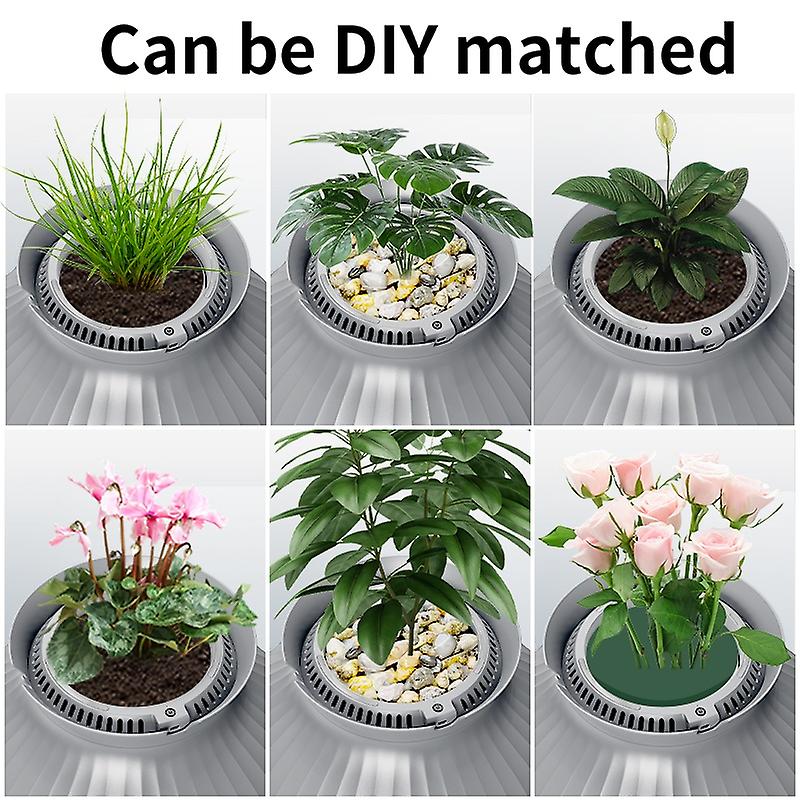 ABS Flower Pot Cat Litter Box Deodorization Hidden Potty Kitty Litter ...