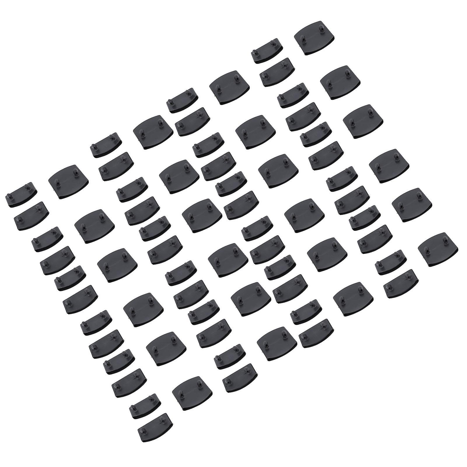 Plastic Bed Slat End Caps Holders 72Pcs Black Furniture Accessories for ...