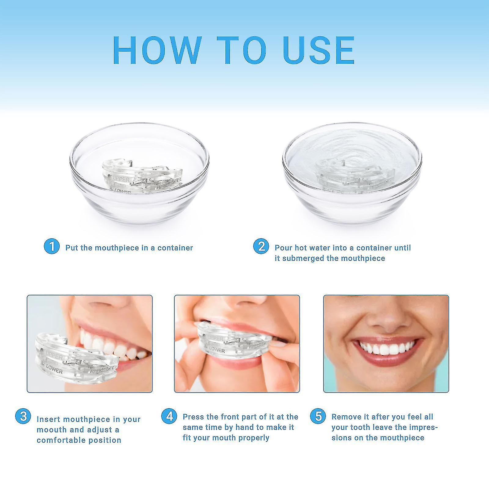 Anti-snore Mouthguard, Adjustable Anti-snoring Mouthpiece, Night Time ...