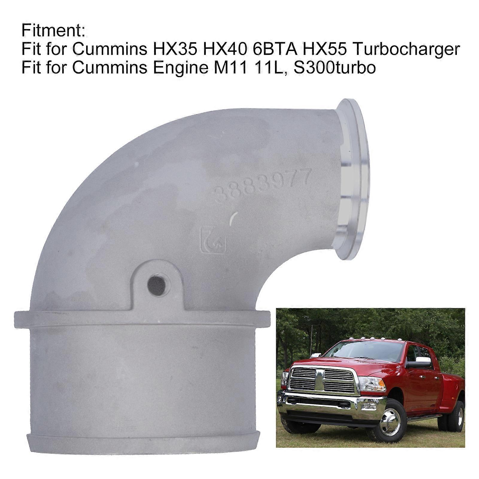 4in Engine Elbow Pipe 3883977 90 Adapter Kit Fit for Cummins HX35 HX40 ...