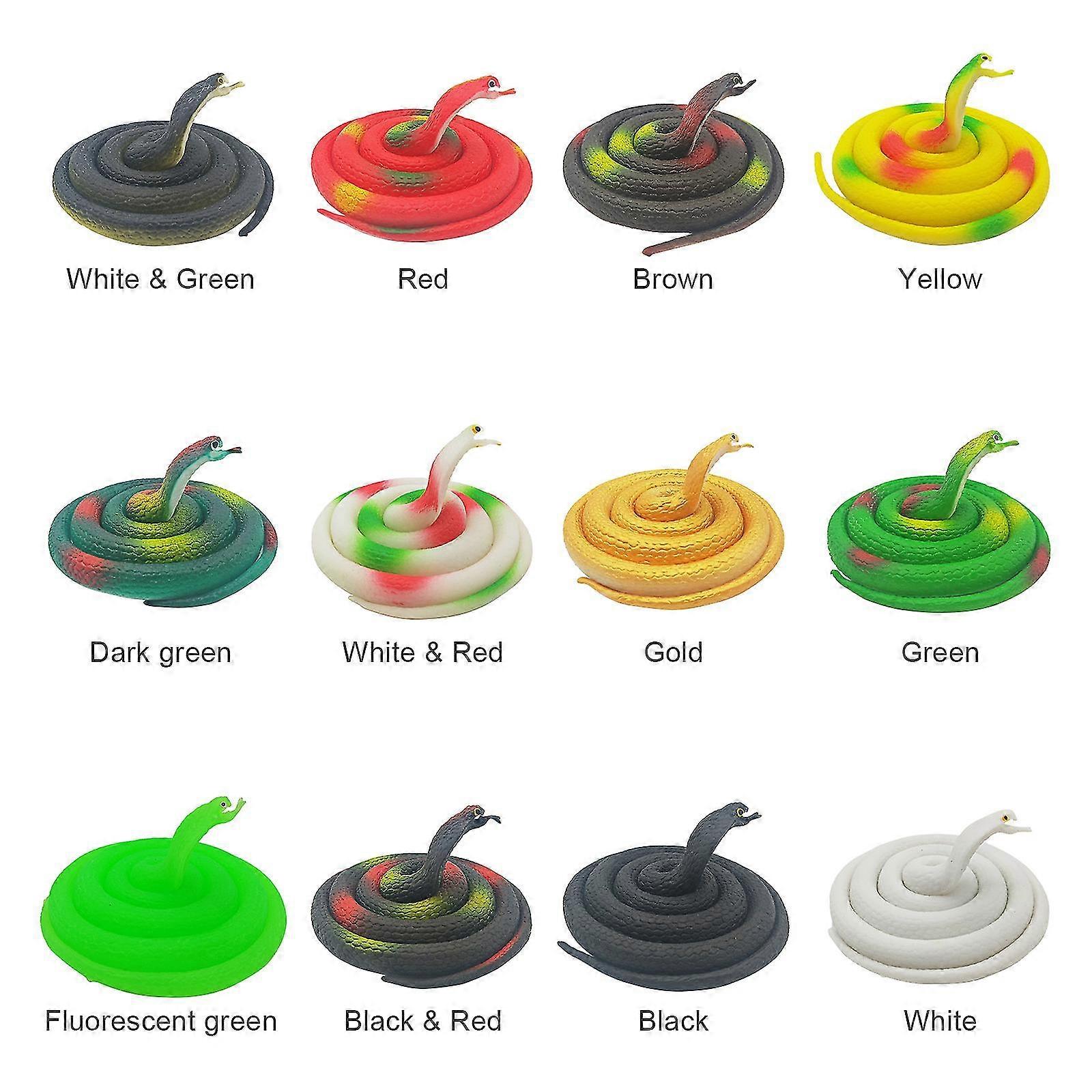 Large Rubber Snake,Realistic Rubber Scary Snake Toy, 80cm Fake Large ...