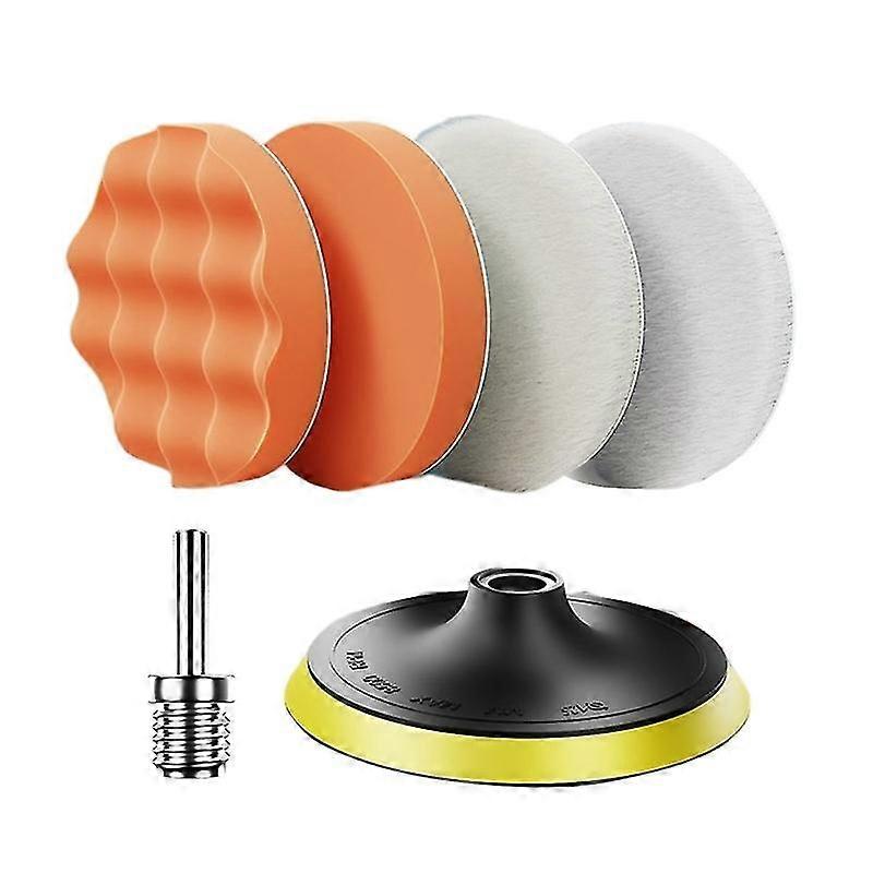6pcs/set Electric Polisher Accessories Portable Polishing Pad Care Tool ...