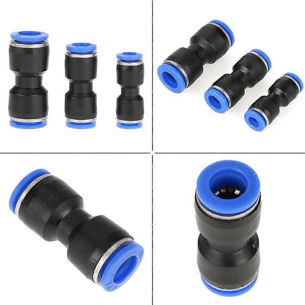 Pneumatic Straight Connector, 30 Pcs Quick Connect Straight Pneumatic ...
